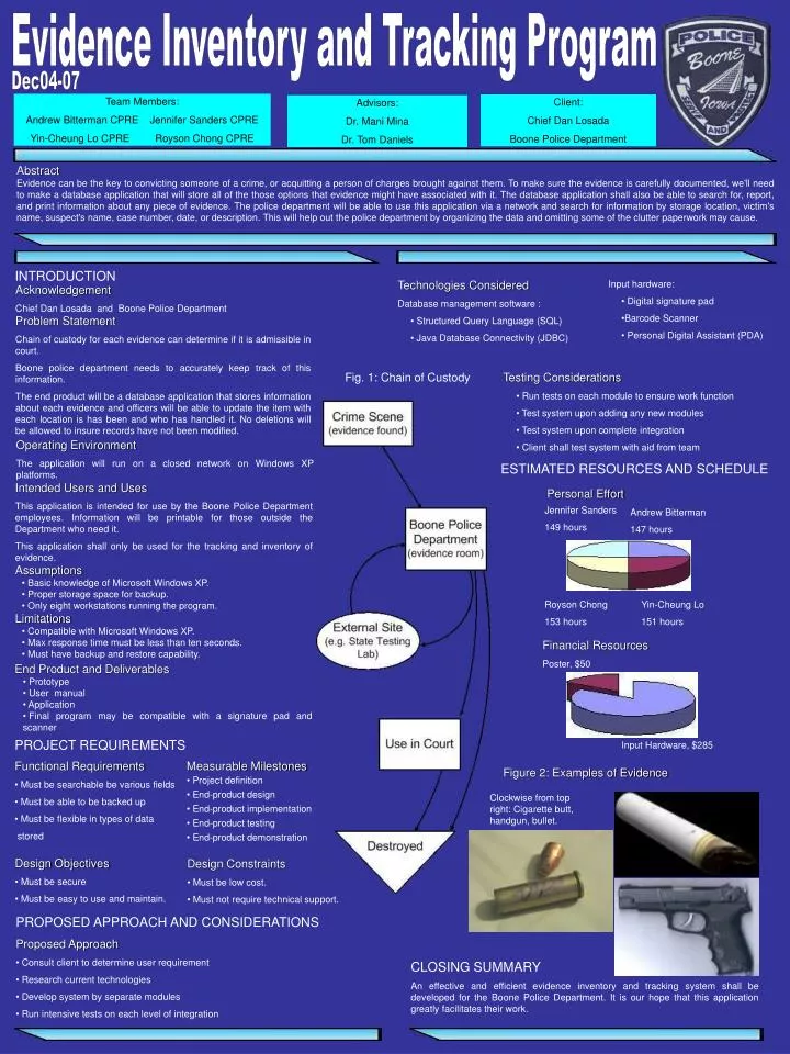 PPT - Evidence Inventory and Tracking Program PowerPoint Presentation ...