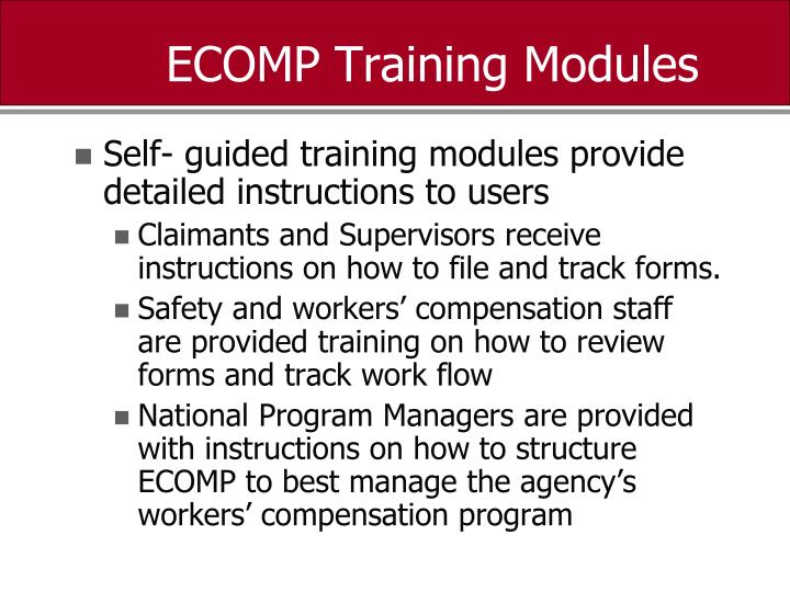 PPT - Employees’ Compensation Operations and Management Portal (ECOMP ...