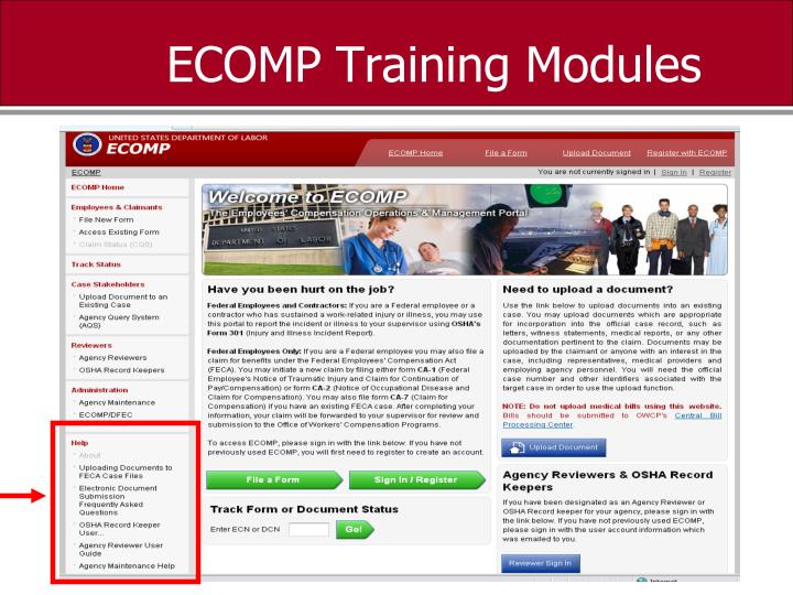 PPT - Employees’ Compensation Operations and Management Portal (ECOMP ...