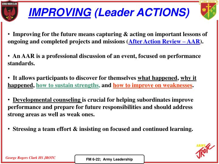 PPT - ARMY LEADERSHIP ‘Competent, Confident, & Agile” FM 6-22 (22-100 ...