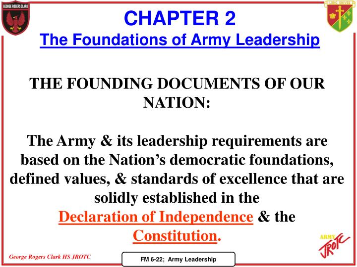 PPT - ARMY LEADERSHIP ‘Competent, Confident, & Agile” FM 6-22 (22-100 ...