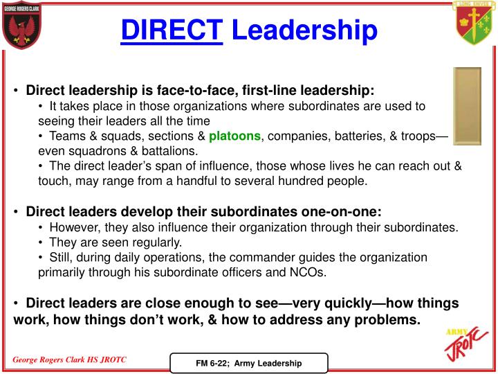 PPT - ARMY LEADERSHIP ‘Competent, Confident, & Agile” FM 6-22 (22-100 ...