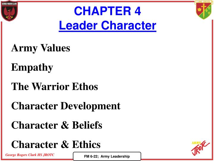 PPT - ARMY LEADERSHIP ‘Competent, Confident, & Agile” FM 6-22 (22-100 ...
