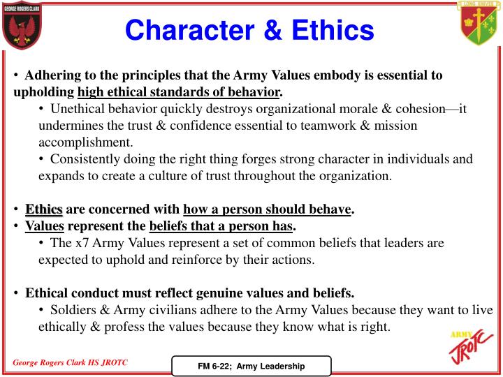 PPT - ARMY LEADERSHIP ‘Competent, Confident, & Agile” FM 6-22 (22-100 ...