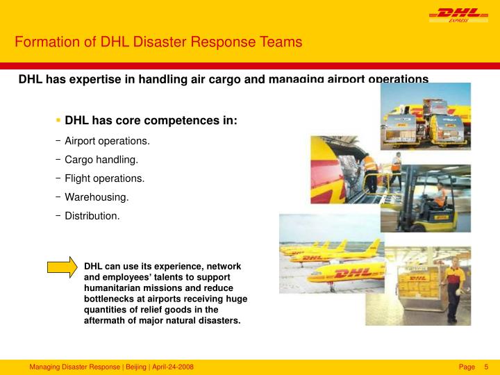 PPT - MANAGING DISASTER RESPONSE, THE DHL EXPERIENCE PowerPoint ...
