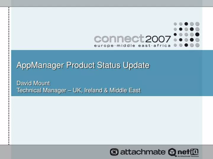 PPT - AppManager Product Status Update PowerPoint Presentation, free ...