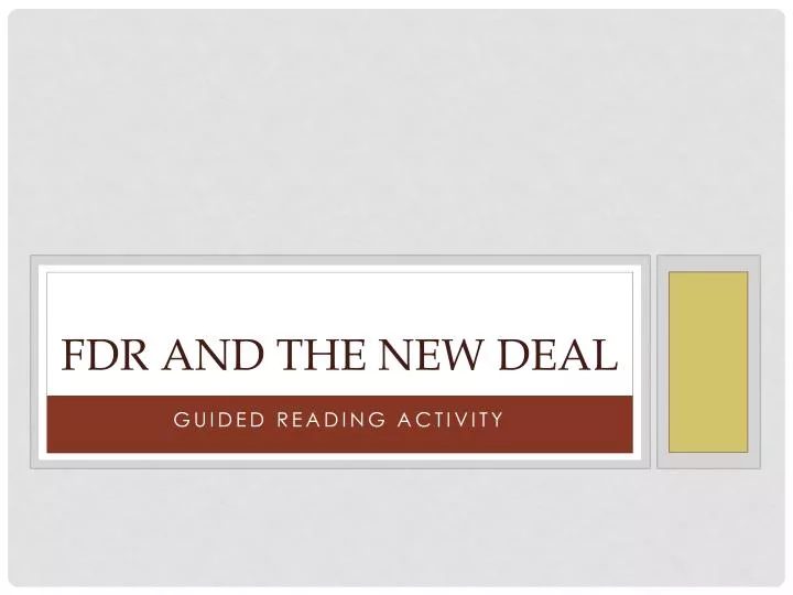 PPT - FDR AND THE NEW DEAL PowerPoint Presentation, free download - ID ...