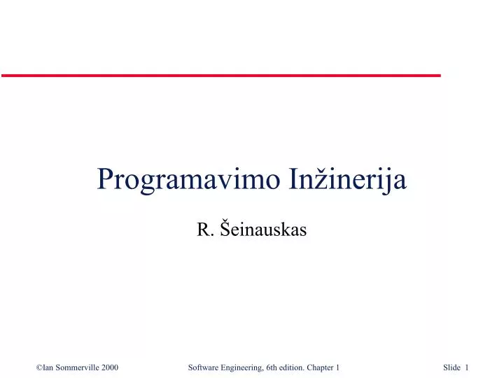 PPT - Programavimo Inžinerija PowerPoint Presentation, free download ...