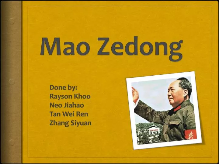 PPT - Mao Zedong PowerPoint Presentation, free download - ID:974034