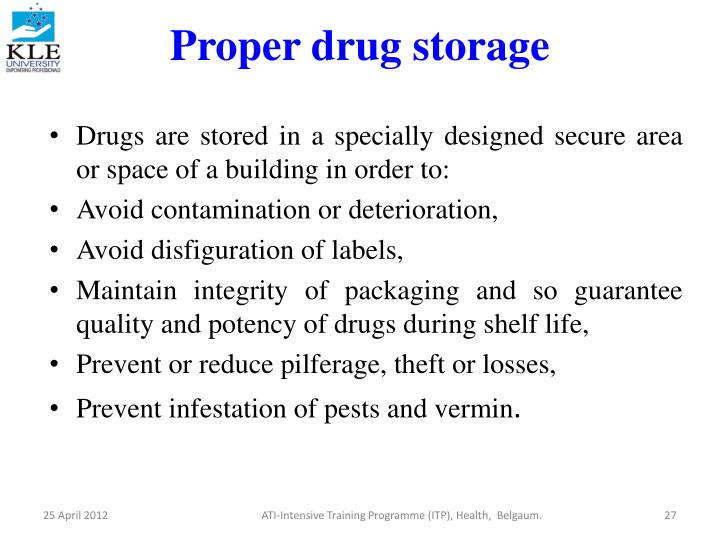 PPT - Storage and Maintenance of Drugs PowerPoint Presentation - ID:974204