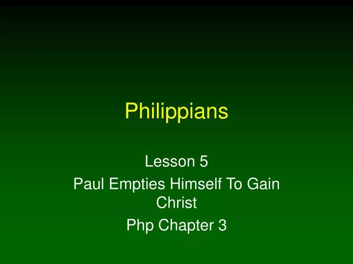 PPT - Philippians PowerPoint Presentation, free download - ID:974312