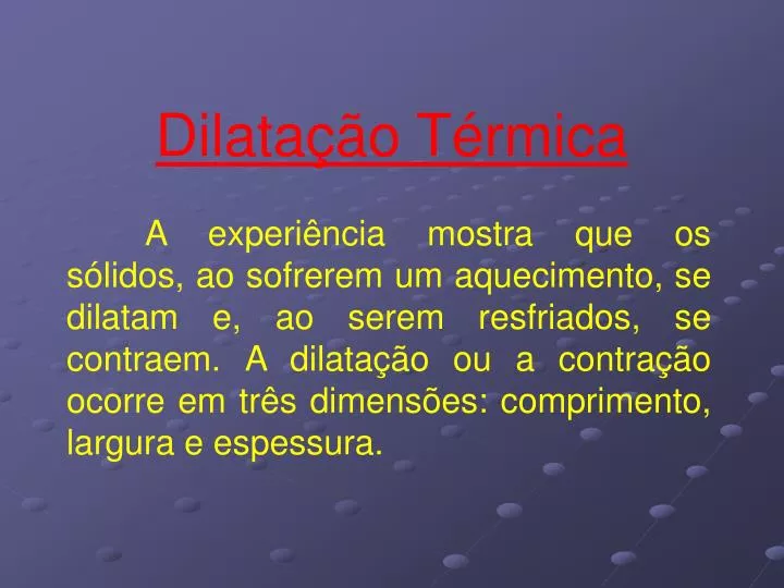 PPT - Dilata o T rmica PowerPoint Presentation - ID:974349
