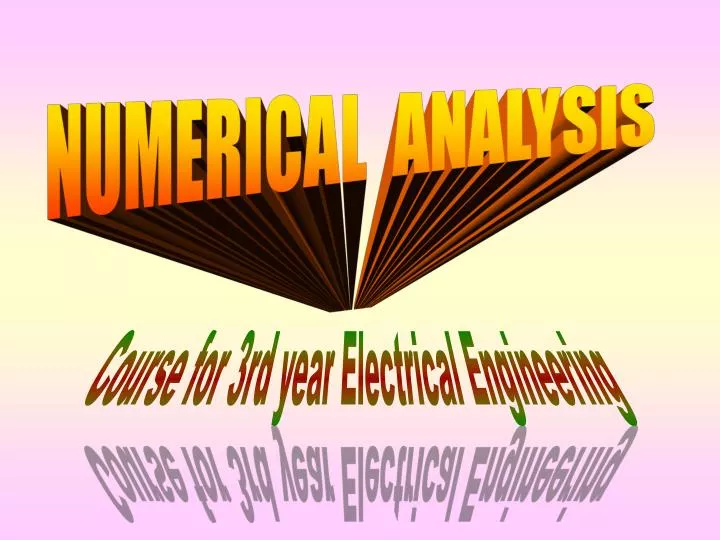 PPT - NUMERICAL ANALYSIS PowerPoint Presentation, free download - ID:974412