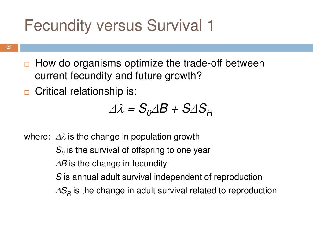 PPT - CHAPTER 7: LIFE HISTORIES AND EVOLUTIONARY FITNESS PowerPoint ...