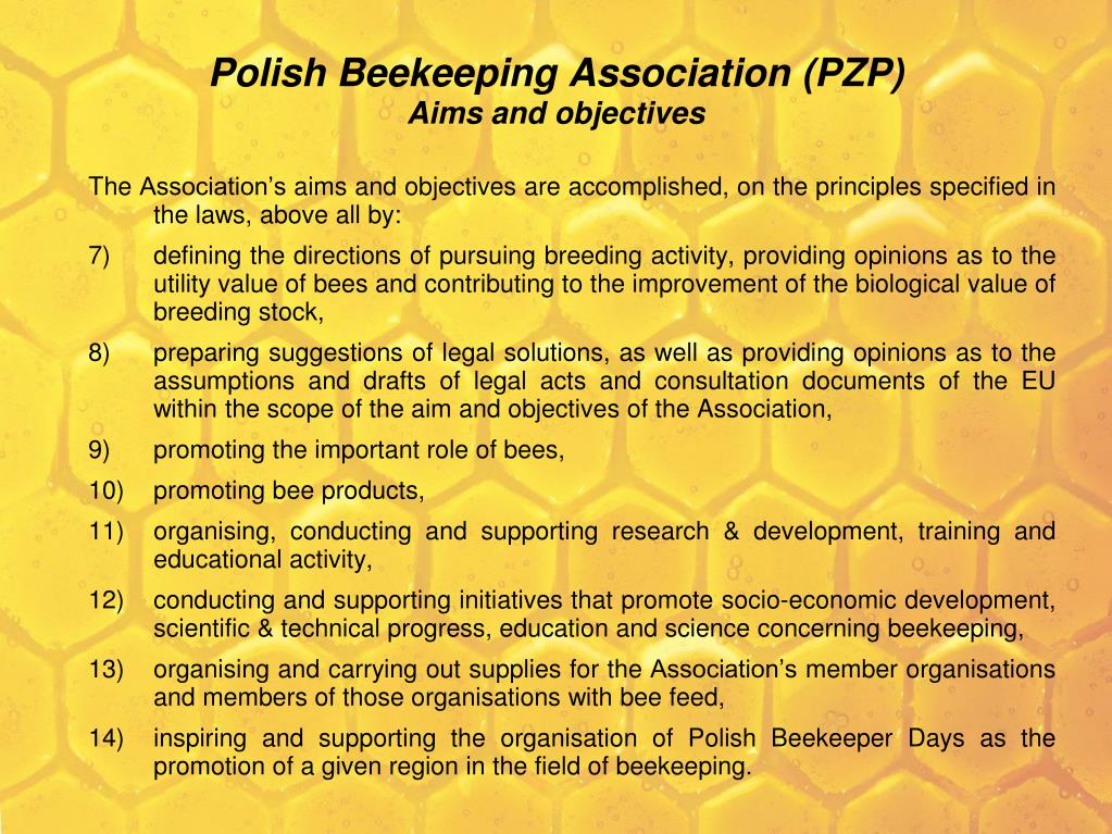 PPT - Polski Związek Pszczelarski Polish Beekeeping Association ...