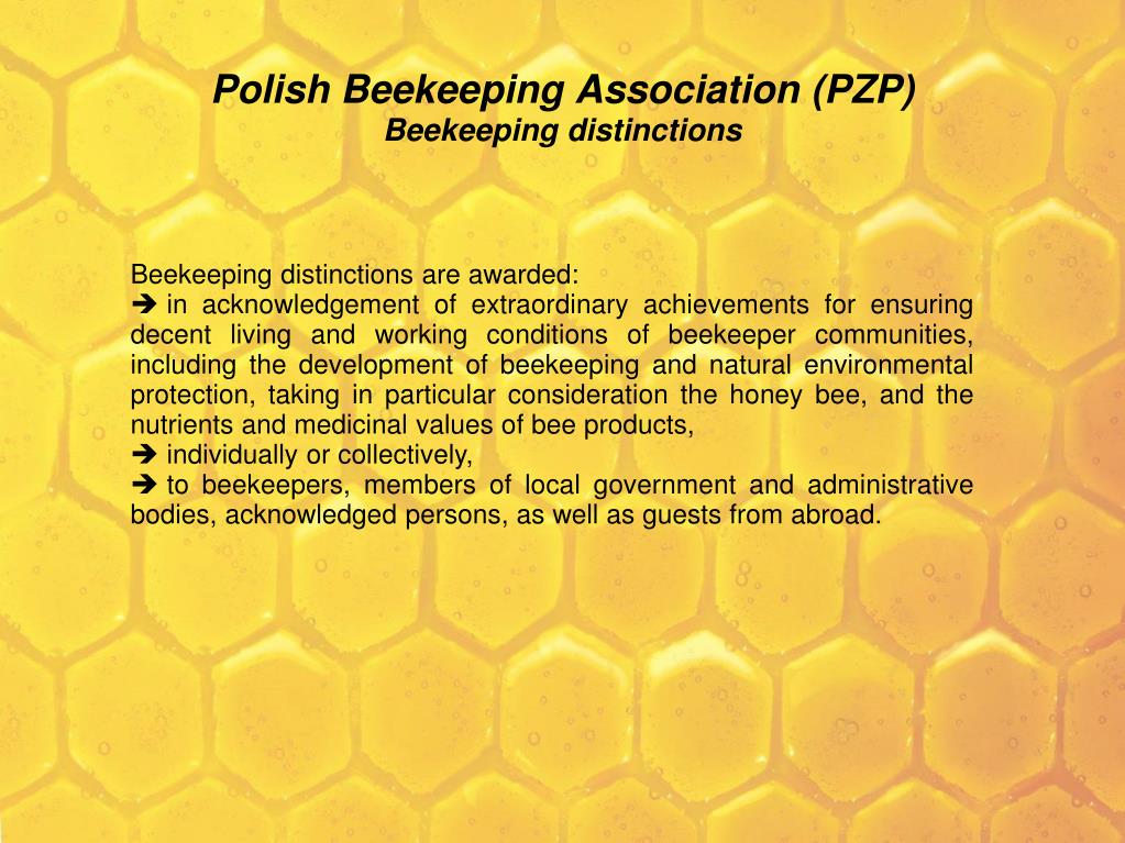 PPT - Polski Związek Pszczelarski Polish Beekeeping Association ...