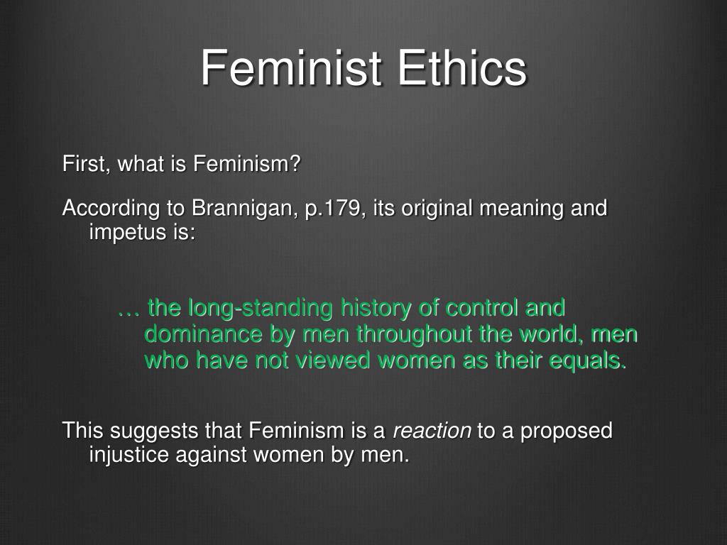 Ppt Feminist Ethics Powerpoint Presentation Free Download Id 975294