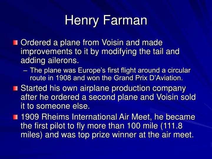 PPT - Chapter 3 Early Flight (1904 – 1914) PowerPoint Presentation - ID ...