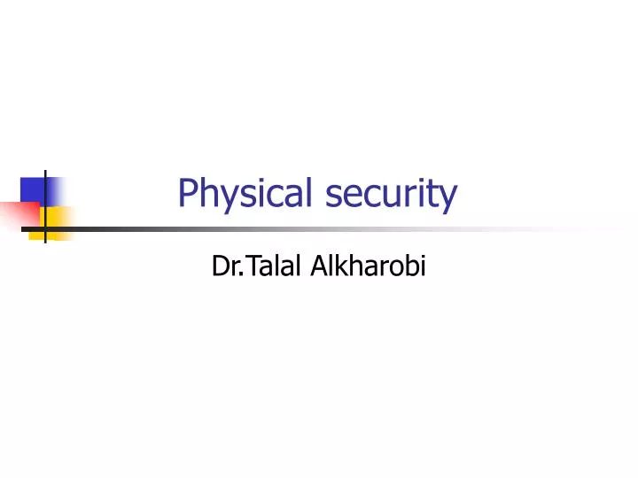 PPT - Physical security PowerPoint Presentation, free download - ID:975718