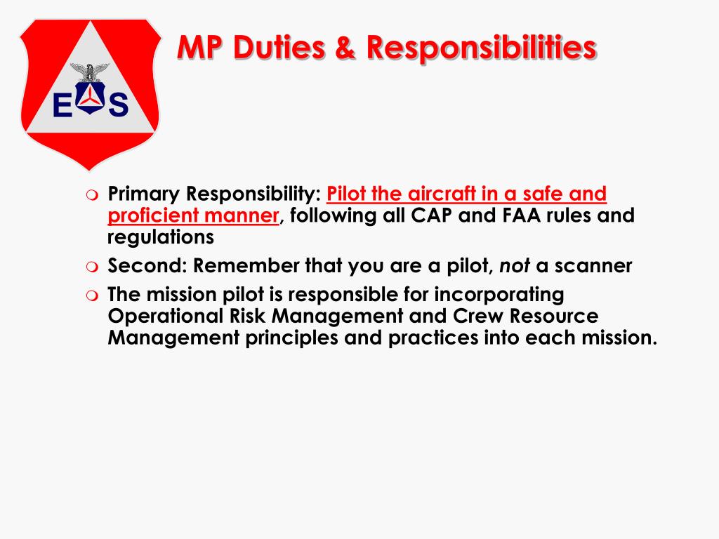 PPT - CAP Mission Aircrew Maj Paul Mondoux Director of Safety NH Wing ...