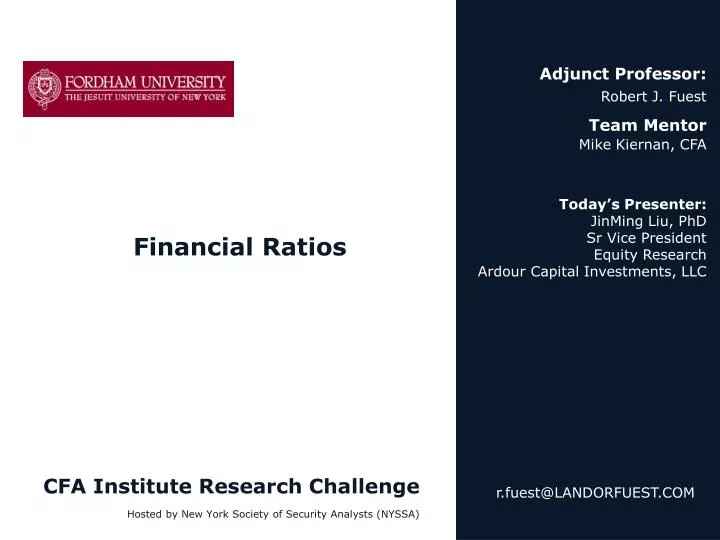 PPT - CFA Institute Research Challenge PowerPoint Presentation, free download - ID:976480