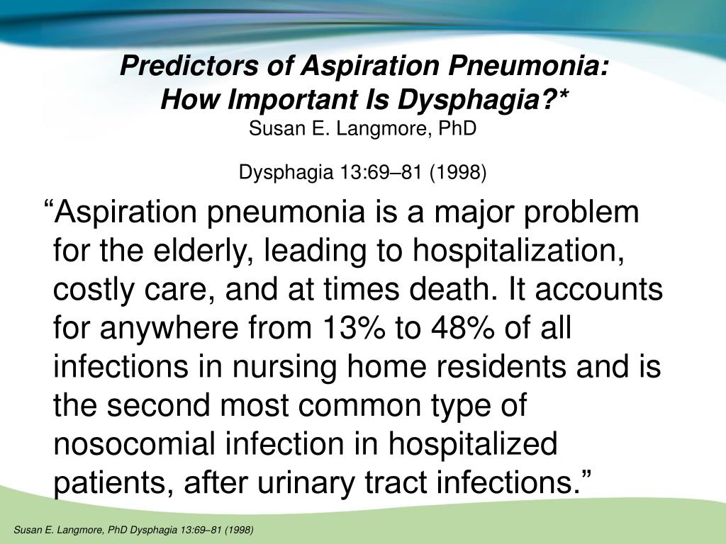 PPT - ASPIRATION PNEUMONITIS AND ASPIRATION PNEUMONIA Paul E. Marik, M ...