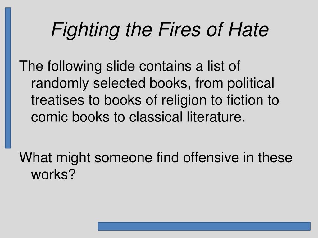 PPT - Teaching Fighting the Fires of Hate: America and the Nazi Book ...