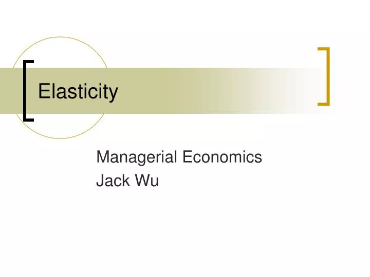 PPT - Elasticity PowerPoint Presentation, free download - ID:976825