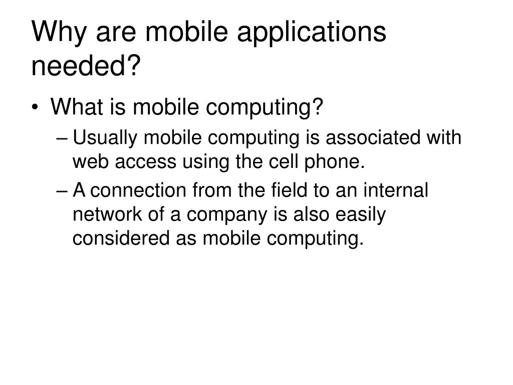 Ppt Mobile Computing Applications Powerpoint Presentation Free