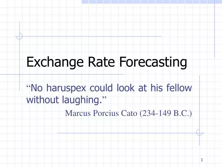 PPT - Exchange Rate Forecasting PowerPoint Presentation, free download ...