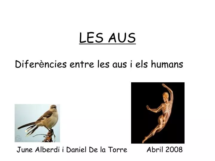 PPT - LES AUS PowerPoint Presentation, free download - ID:977277