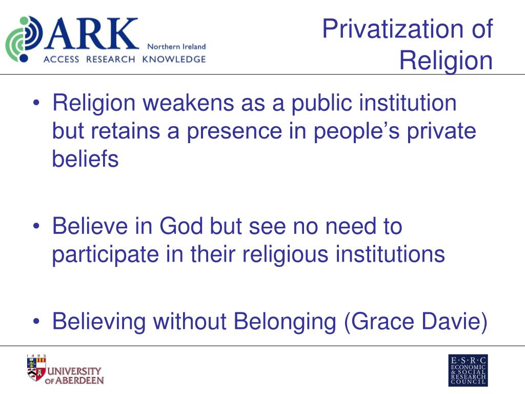 PPT - Vacant Seats & Empty Pews: Religious Change in Northern Ireland ...
