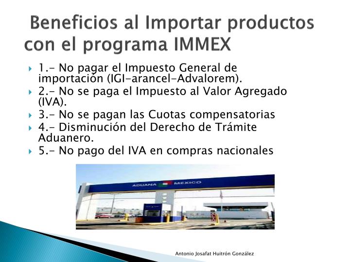 PPT - Operación Integral IMMEX PowerPoint Presentation - ID:978748