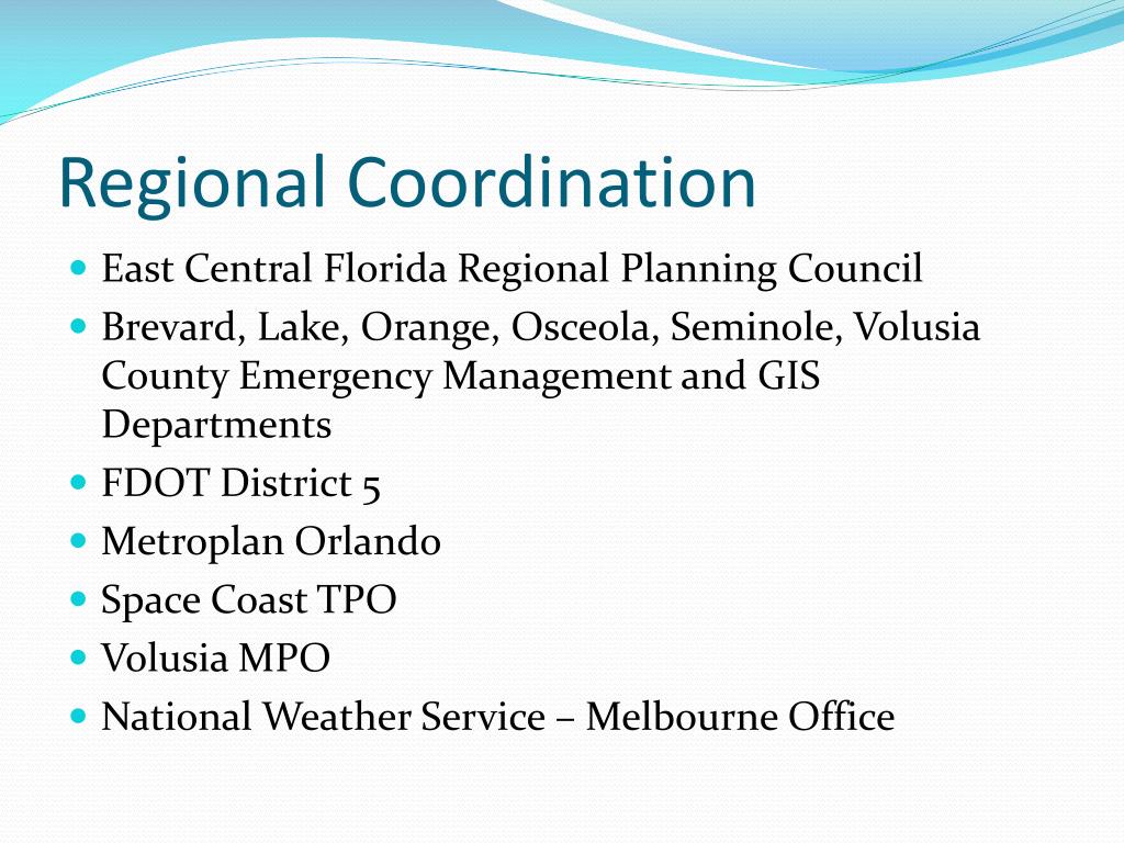 PPT - Emergency Preparedness East Central Florida Regional Planning ...