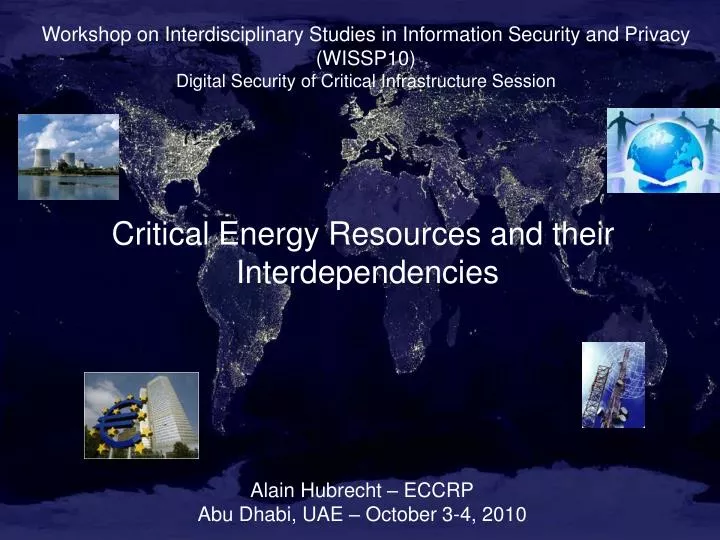 PPT - Critical Energy Resources and their Interdependencies PowerPoint ...
