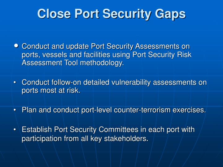 PPT - Maritime Transportation Security Act 2002 PowerPoint Presentation ...