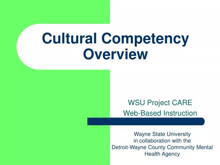 PPT - Cultural Competency Overview PowerPoint Presentation, free ...