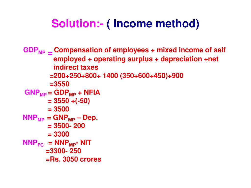 PPT - NATIONAL INCOME ACCOUNTING PowerPoint Presentation, free download ...