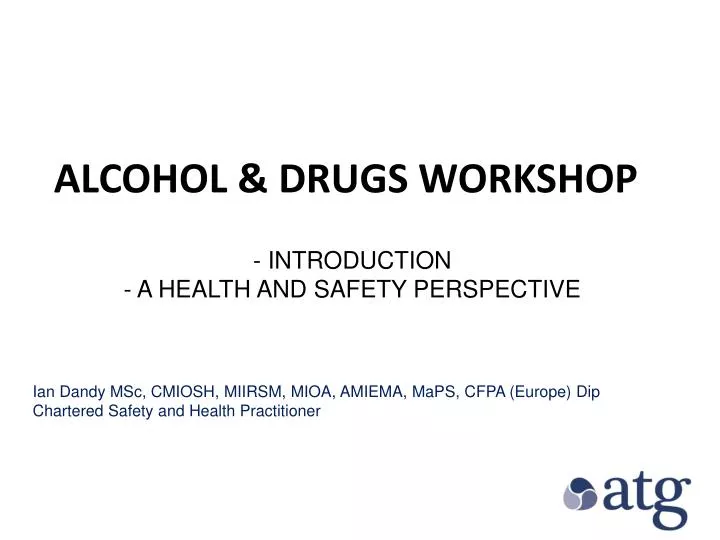 PPT - ALCOHOL & DRUGS WORKSHOP PowerPoint Presentation, free download ...