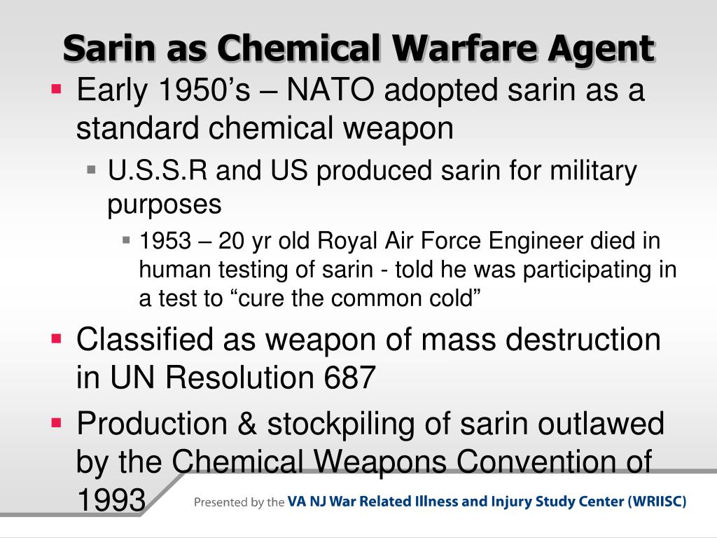 PPT - Pesticides, Sarin Gas & Antidotes Was I Exposed? Was the Cure ...