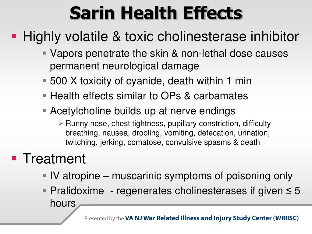 PPT - Pesticides, Sarin Gas & Antidotes Was I Exposed? Was the Cure ...
