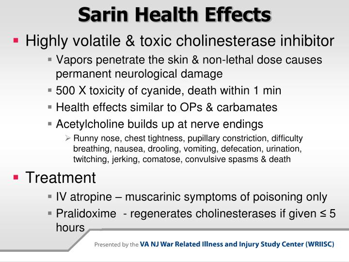 PPT - Pesticides, Sarin Gas & Antidotes Was I Exposed? Was the Cure ...