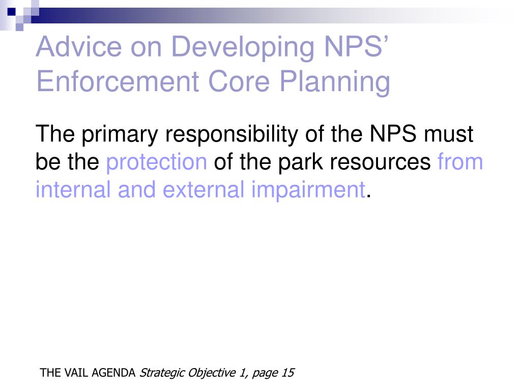 PPT - National Park Service and The Institute of Conservation Law ...
