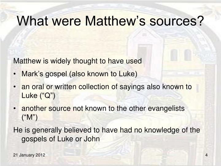 PPT - Matthew PowerPoint Presentation - ID:984499