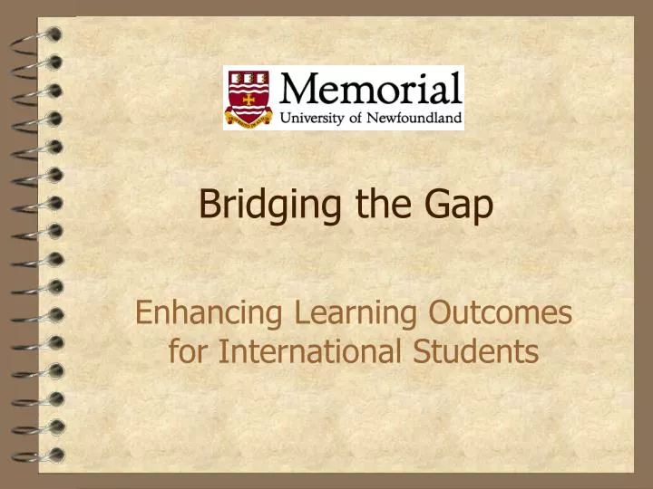 PPT - Bridging the Gap PowerPoint Presentation, free download - ID:984593