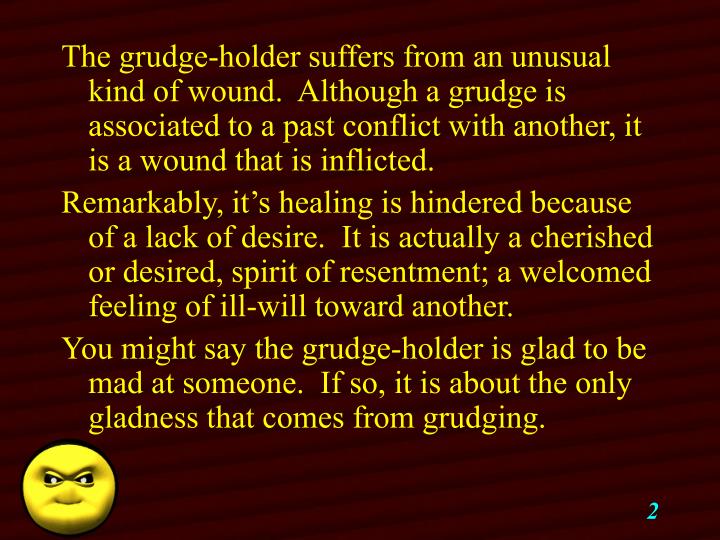 PPT - The Grudge Holder PowerPoint Presentation - ID:984921