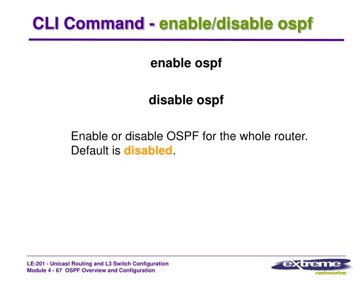 PPT - Module 4 OSPF Overview and Configuration PowerPoint Presentation ...