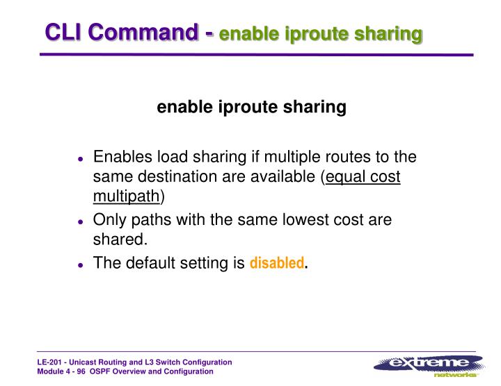 PPT - Module 4 OSPF Overview and Configuration PowerPoint Presentation ...