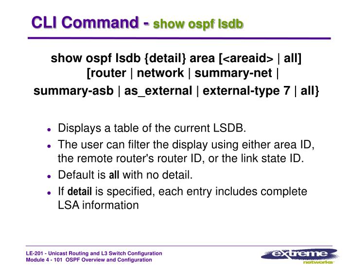 PPT - Module 4 OSPF Overview and Configuration PowerPoint Presentation ...