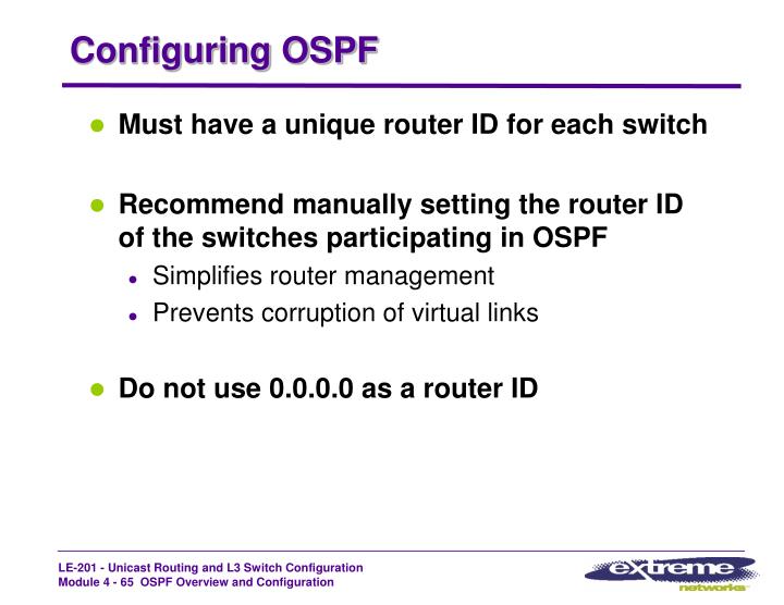 PPT - Module 4 OSPF Overview and Configuration PowerPoint Presentation ...